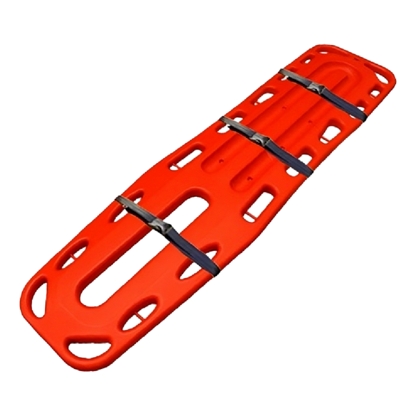 CAMILLA RIGIDA DE POLIETILENO NARANJA, CON 3 CORREAS 7A1- CMS - Blinder ...